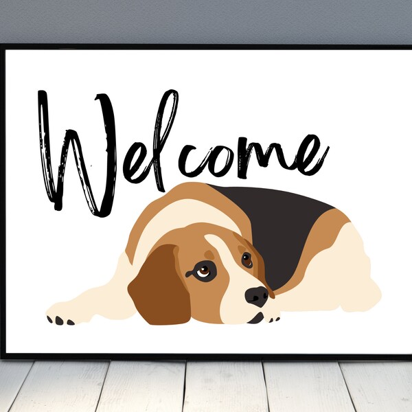 Dog Welcome Sign - Etsy UK