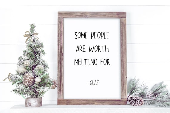 Disneyland Christmas Quotes Disney Frozen Quote Print | Winter Wall