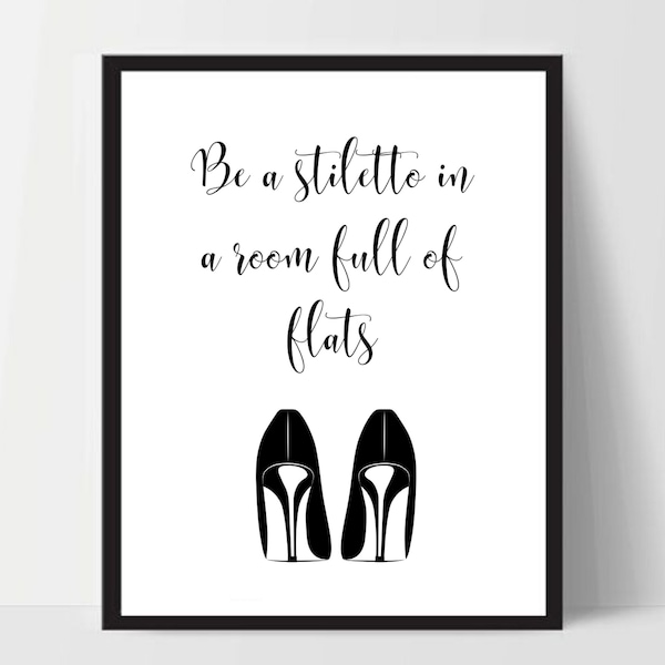 Stiletto Shoe Art - Etsy