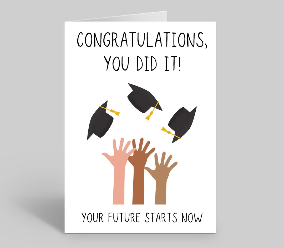 Congratulations Graduation Card, You Did It Card, Graduation ...