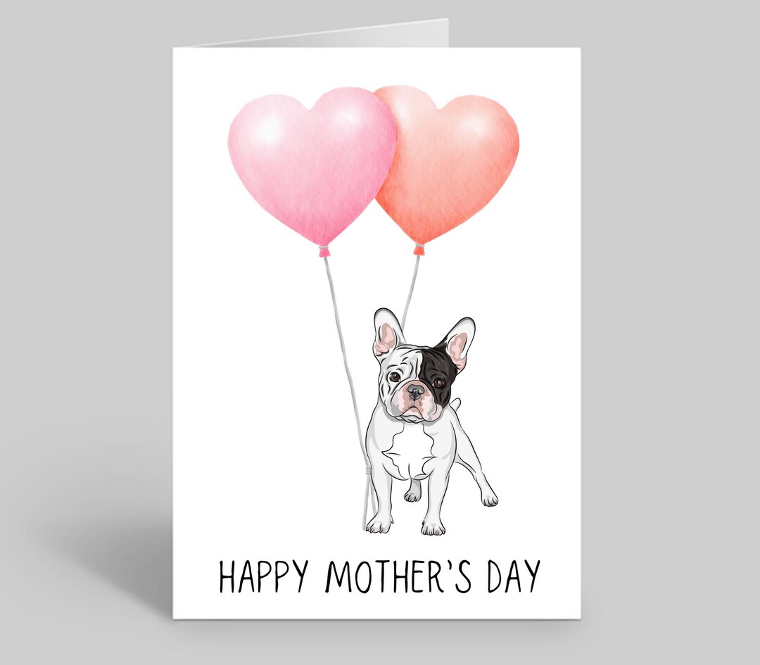 French Bulldog Mothers Day Card, French Bulldog Mother’s Day Gift, Dog ...