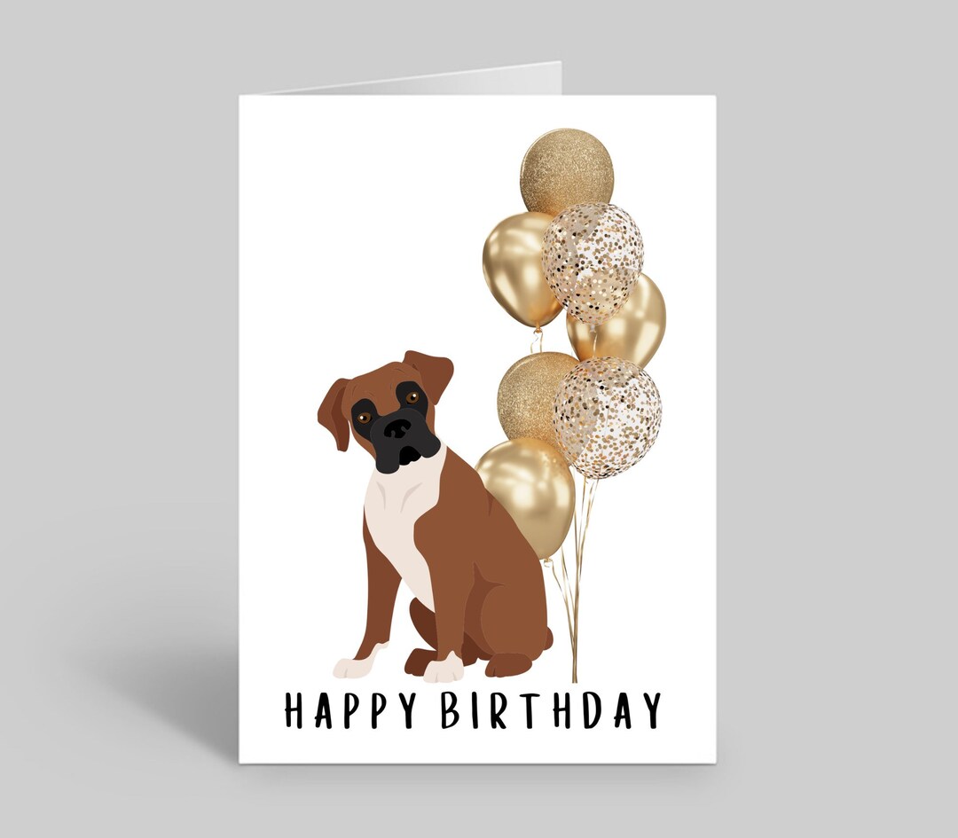 Dog Birthday Card Custom Made Birthday Cards Cards for Dog - Etsy