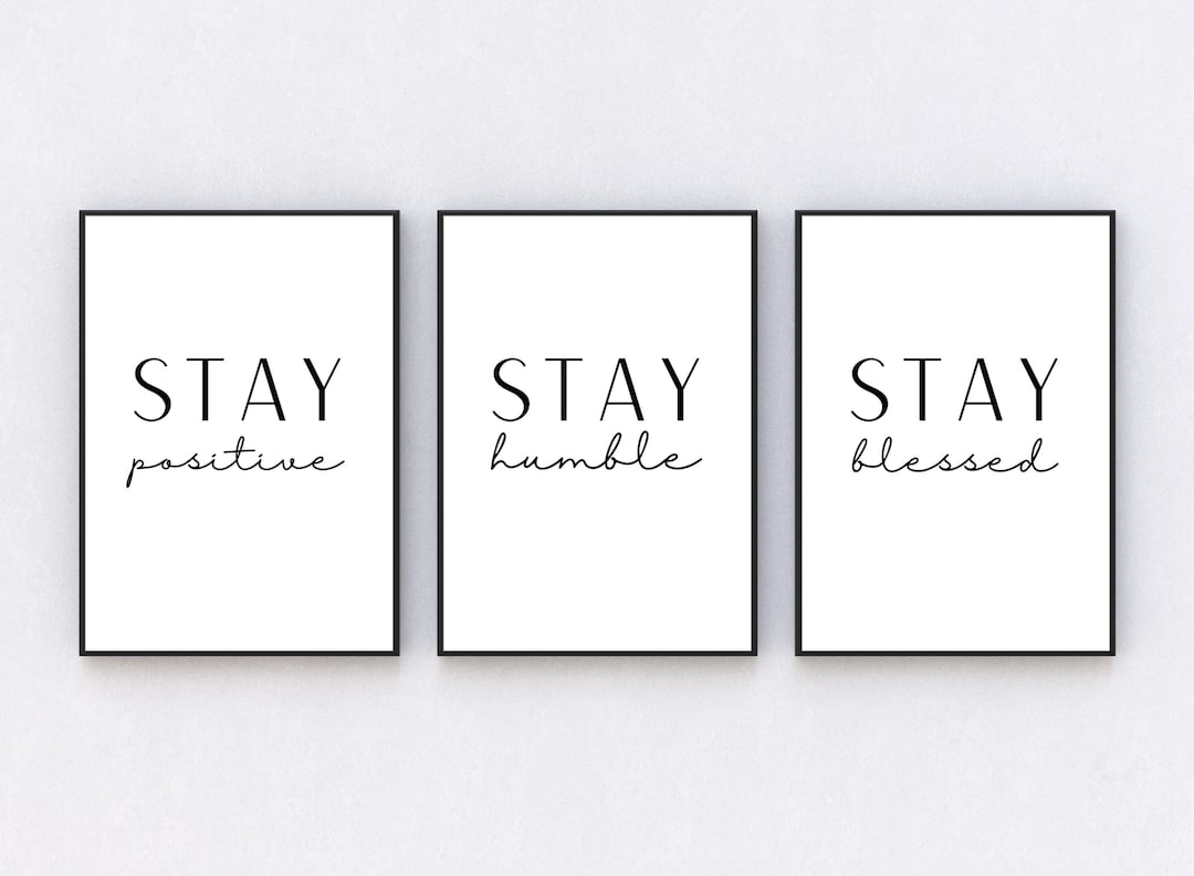 Positive Quote Prints | Set of 3 Home Prints | Home Quote Prints ...