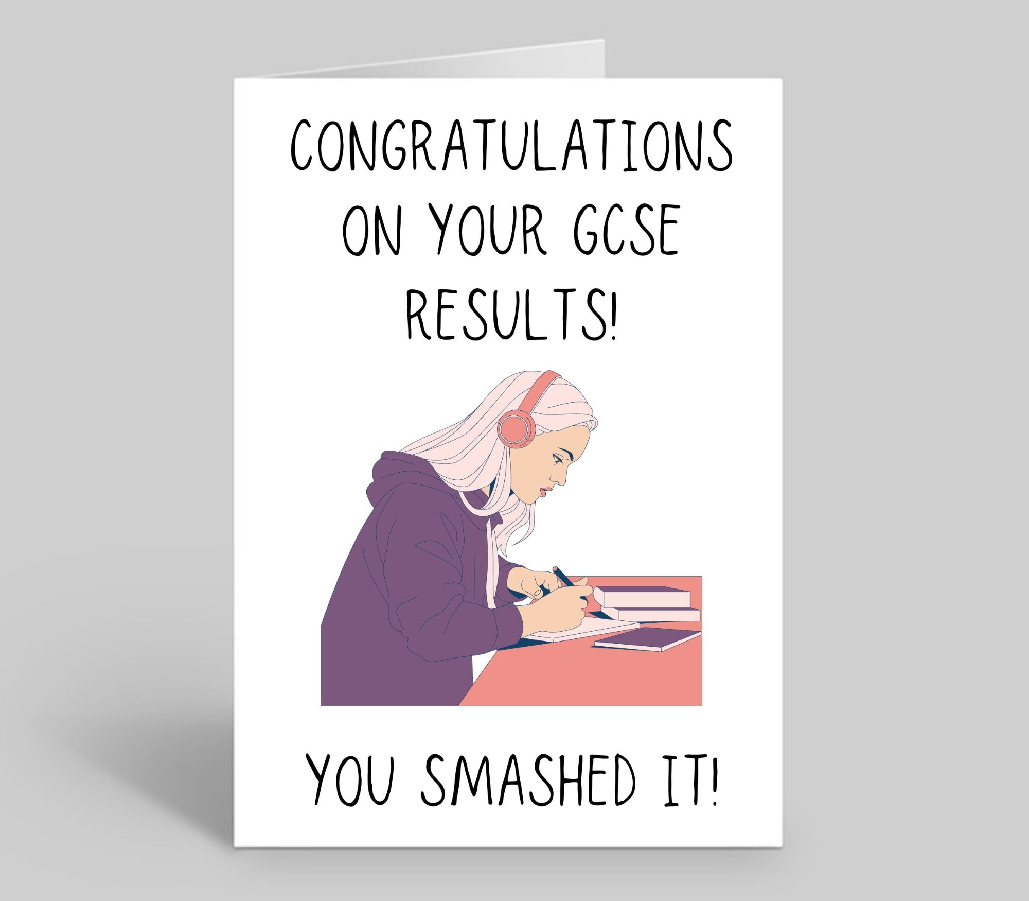 Congratulations Exam Card, GCSE Results Card, Congratulations A-levels ...