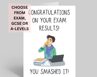 Personalised Good Luck in Your Exams Card GCSE Good Luck Cards Exam ...