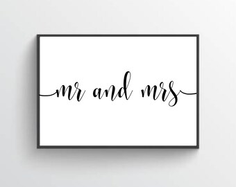Mr and Mrs Art | Etsy