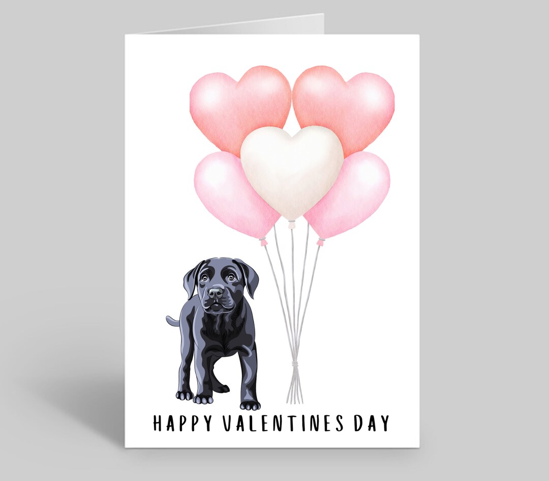 Black Labrador Valentines Cards, Black Labrador Valentines Cards, Dog ...