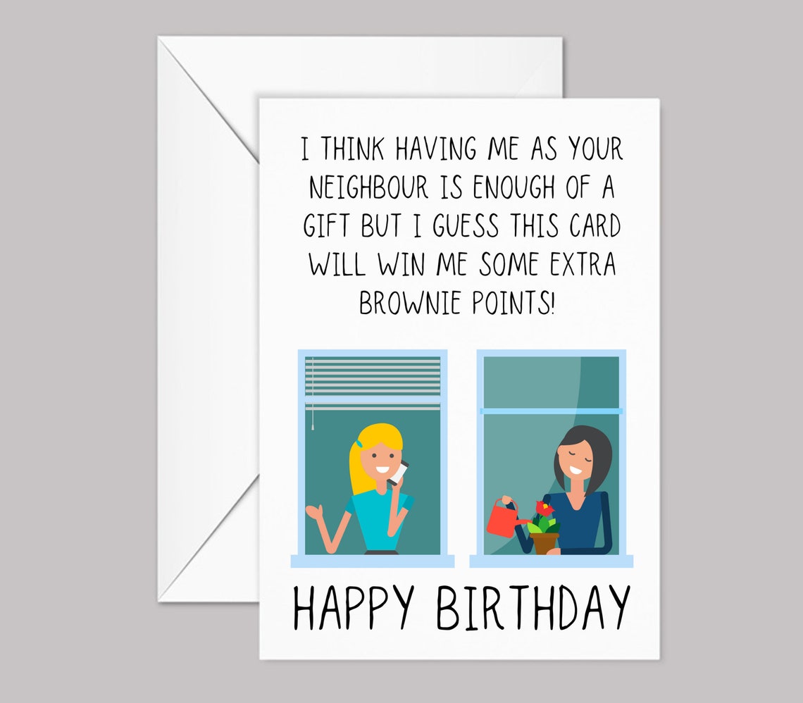 Neighbour Birthday Cards, Cards for Neighbours, Happy Birthday ...