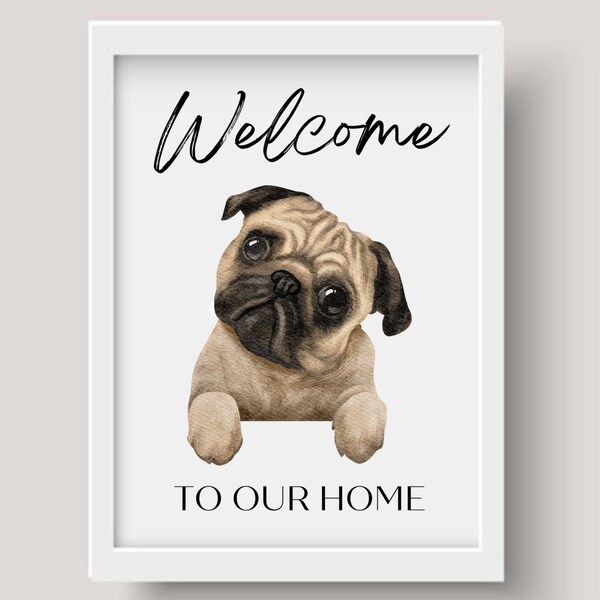 Pug Print - Etsy