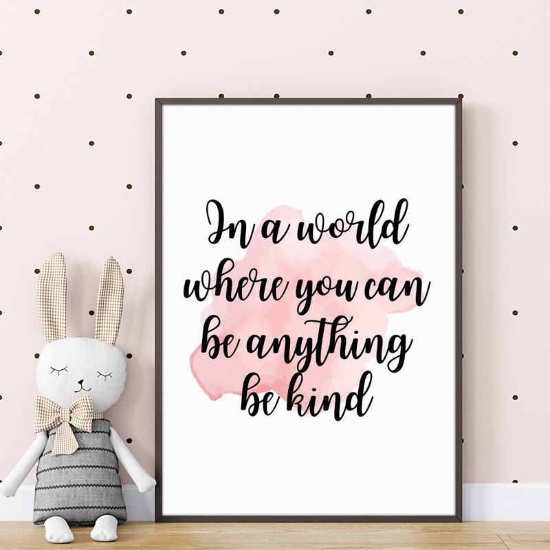 Be Kind Poster - Etsy