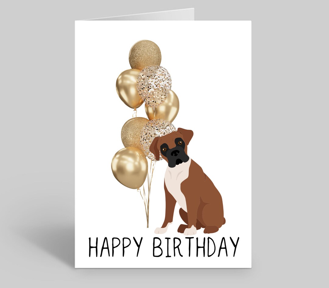 Dog Birthday Card | Custom Made Birthday Cards | Cards for Dog Lovers ...