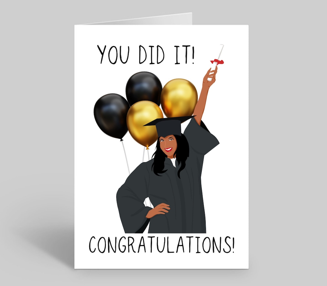 Congratulations Graduation Card, You Did It Card, Graduation ...