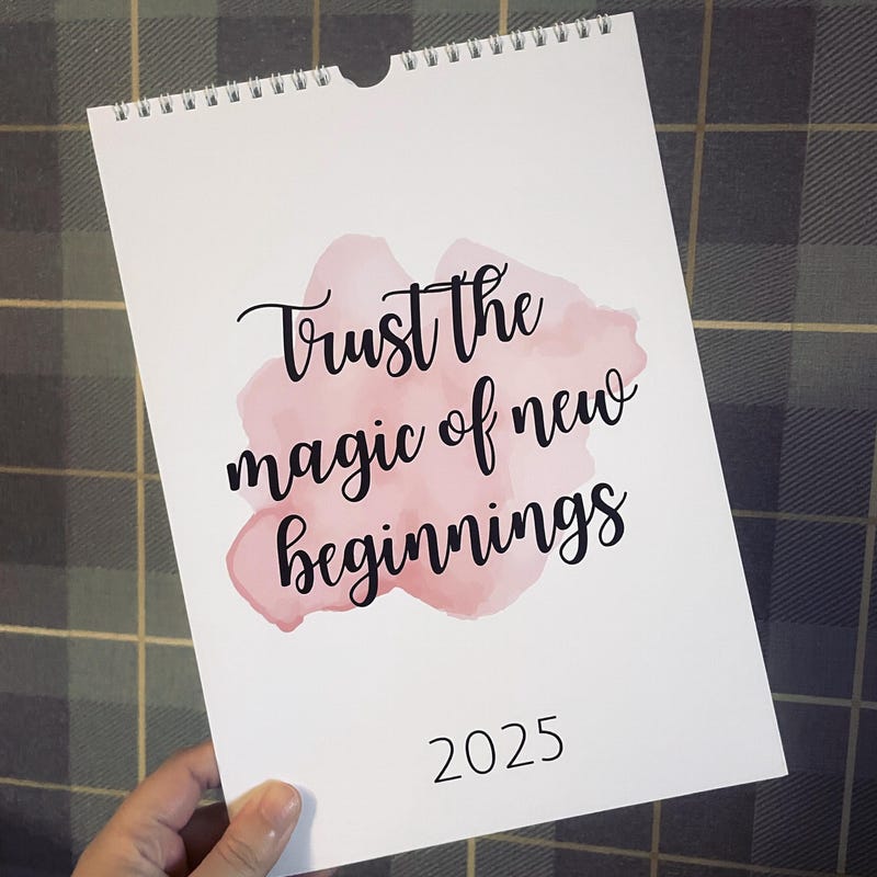 Positive Quotes 2025 Calendar - Etsy