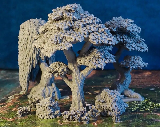Scatter Terrain Tree Set Dnd Miniature Terrain for Dungeons and Dragons ...