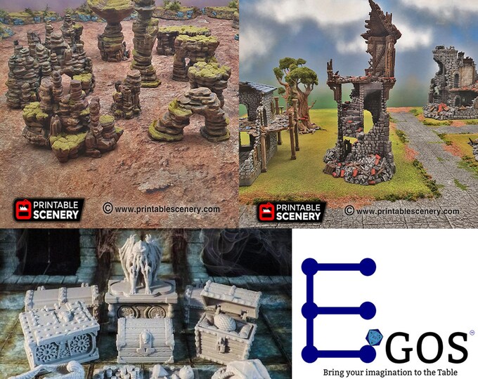 Shadowfey Guardian Statues Dnd Miniature Terrain for Dungeons - Etsy