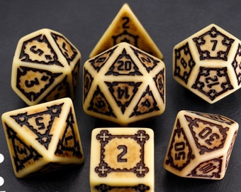 Crystal Dice Set 7 Polyhedral Dice Dungeons and Dragons - Etsy