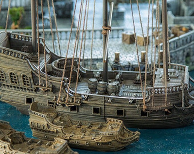 Dnd Terrain Viking the Frigate Ship - Dwarves Elves and Demons | 28mm ...