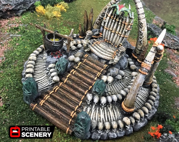 Dwarves Elves and Demons Dnd Terrain Entry Gates for Tribal - Etsy