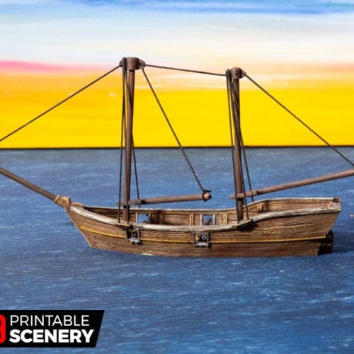 Dnd Terrain the Brig Ship Dwarves Elves and Demons 28mm - Etsy