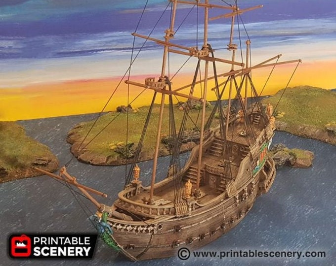 Dnd Terrain the Undead Sloop Ship Dwarves Elves and Demons - Etsy