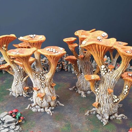 Dnd Terrain Magic Mushrooms Fantasy Goblin Dwarve Elves and - Etsy