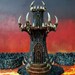 Dnd Terrain Demon Infernal Tower | Dnd D&D 28mm Miniature Terrain ...