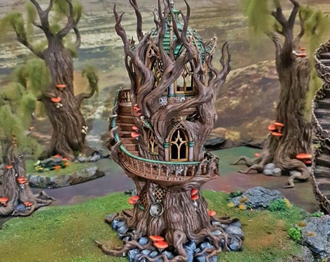 Dnd Terrain Elven Elves Shrine of Solace Dnd D&D 28mm - Etsy