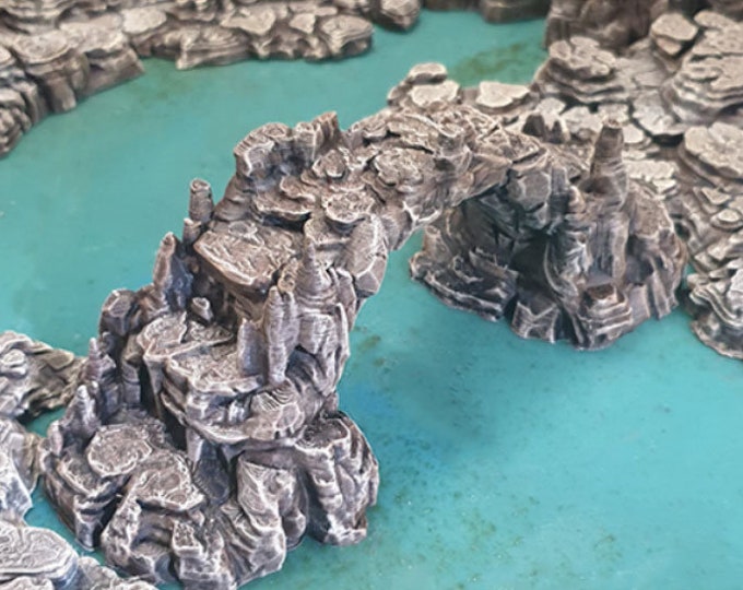 Dungeon Rock Outcroppings Dnd Miniature Terrain Dungeons and | Etsy