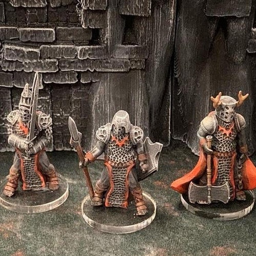 28mm 32mm Hell Demon Knight Miniature Dnd Miniature - Etsy