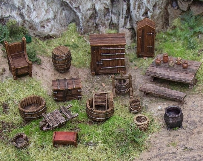 Pack Mules Dnd Miniature Terrain 15mm 28mm 32mm D&D - Etsy