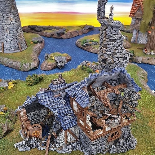 Roadside Inn Dnd Miniature Terrain for Dungeons and Dragons | Etsy
