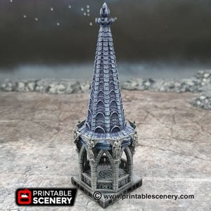 Gothic Bell Tower Set Dnd Terrain for Dungeons and Dragons, D&D, D and ...