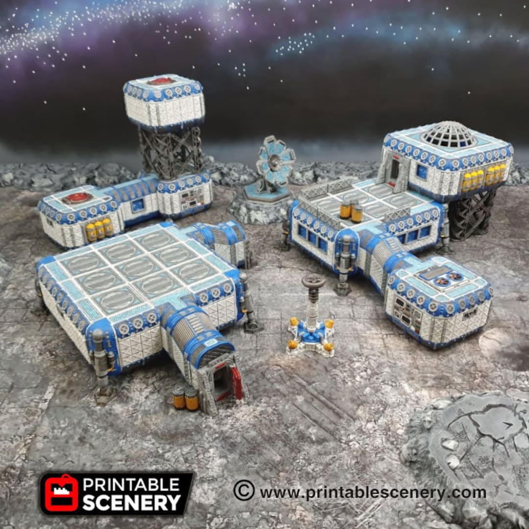 Full Sanctuary Moon Base Space Star Wars Legion Terrain Openlock Tiles ...