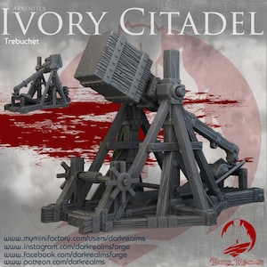 Dark Realms Trebuchet Set Dnd Miniature Terrain for Dungeons and ...