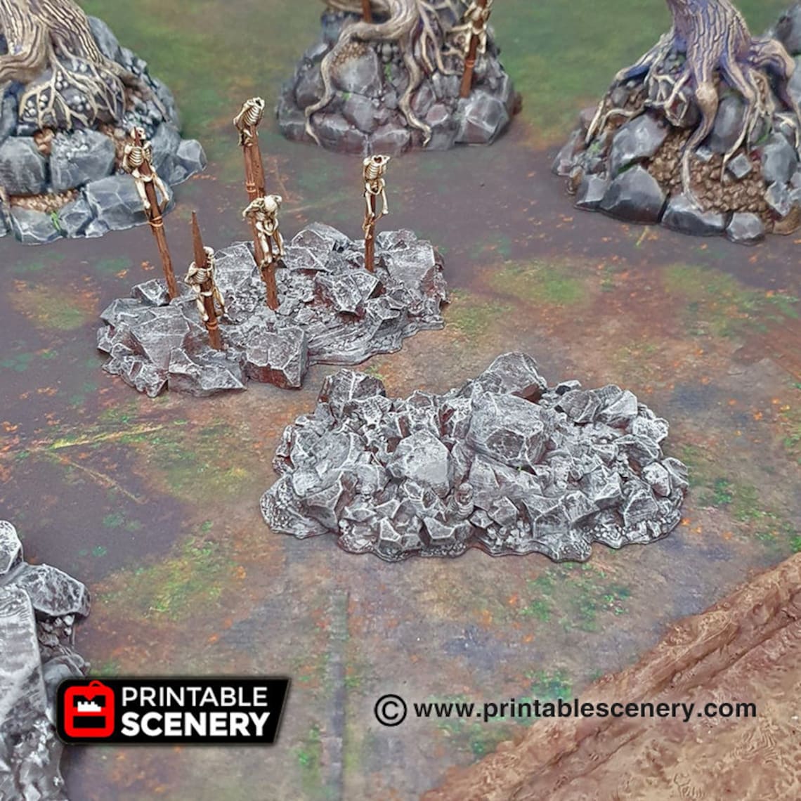 Shadowfey Jagged Rocks Scatter Dnd Miniature Terrain for Dungeons and ...