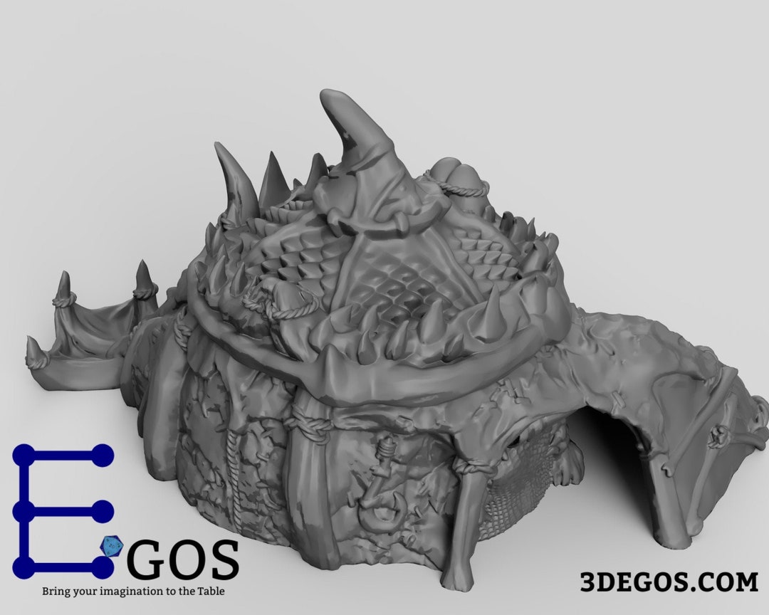 Wintertide Ice Tribe Hut Dnd Miniature Terrain for Dungeons and Dragons ...