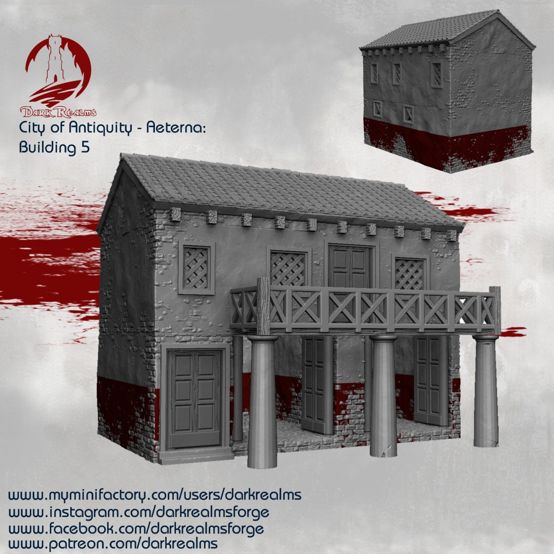 Dark Realms Aeterna Building 5 Dnd Miniature Terrain for Dungeons and ...