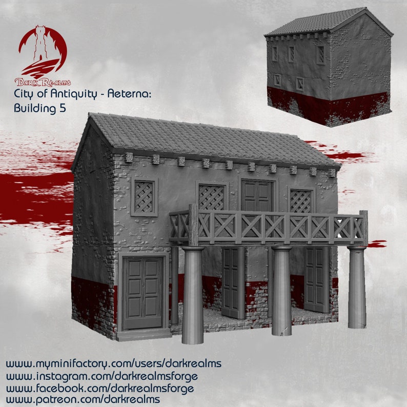 Dark Realms Aeterna Building 5 Dnd Miniature Terrain for - Etsy