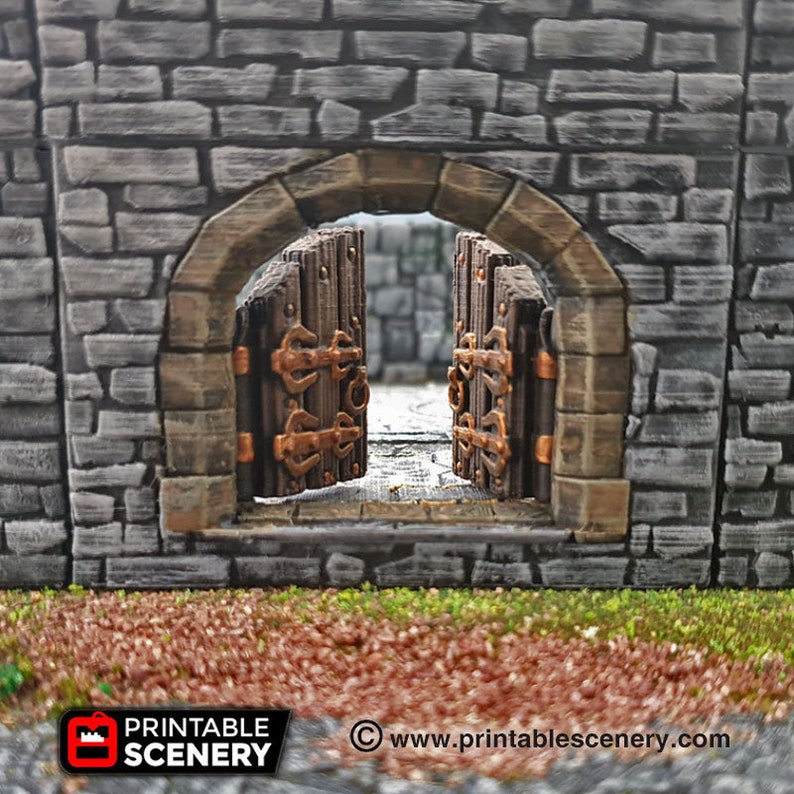 Castle Door Openlock Dungeon Tile Dnd Miniature Terrain | Etsy