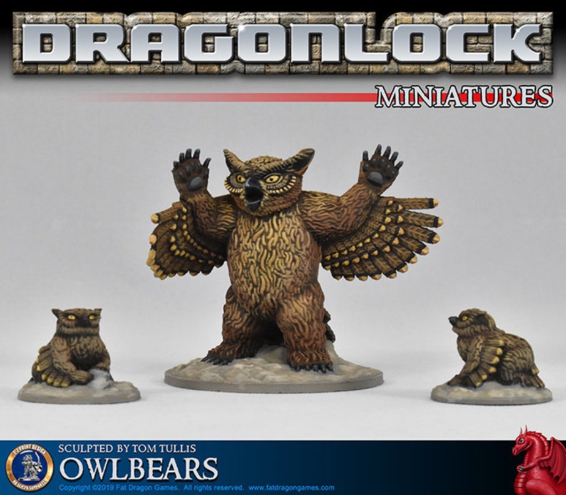 Dnd Miniature Owl Bears | Dnd | Pathfinder | Pathfinder Miniature | D ...
