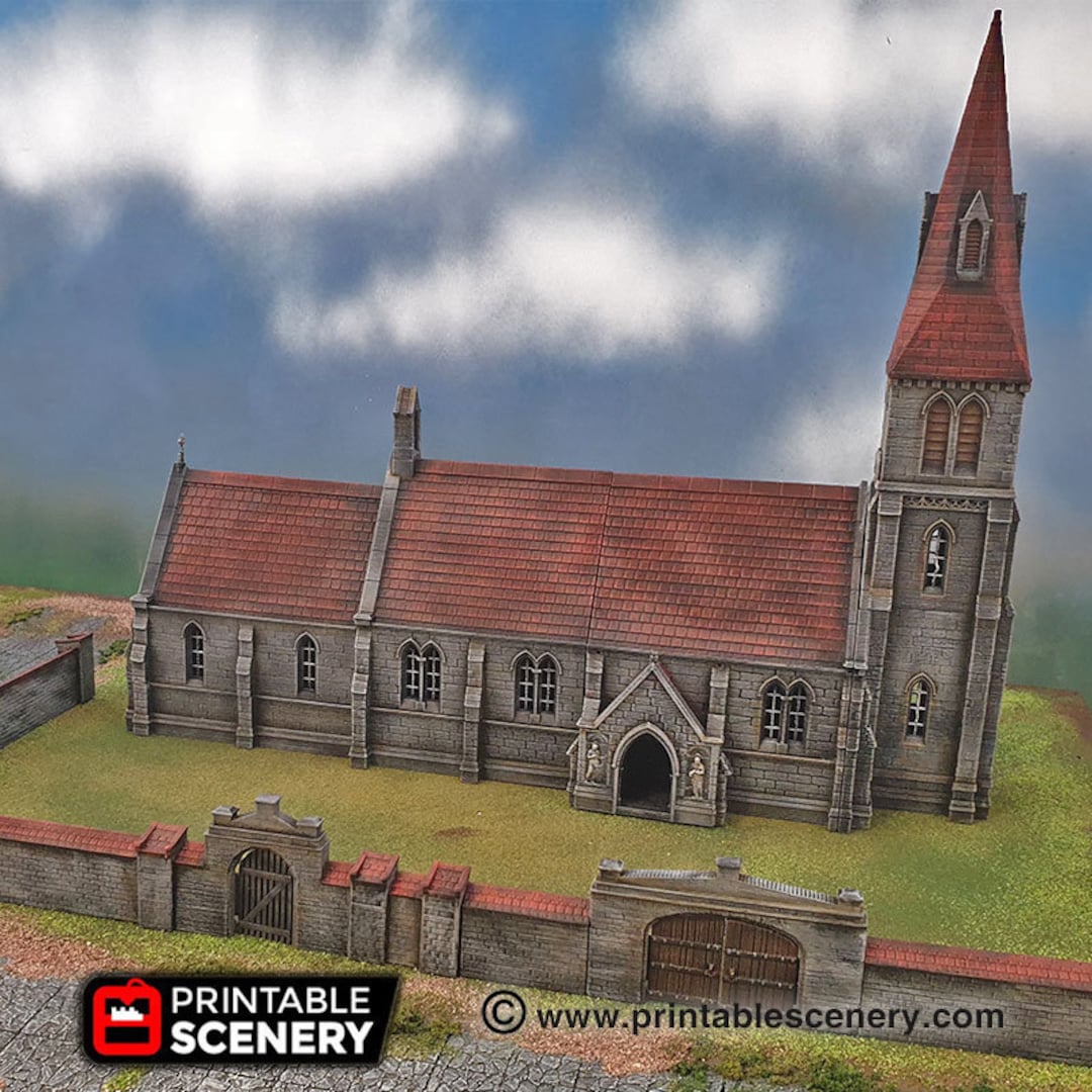 Medieval Church Dnd Miniature Terrain for Dungeons and Dragons, D&D ...