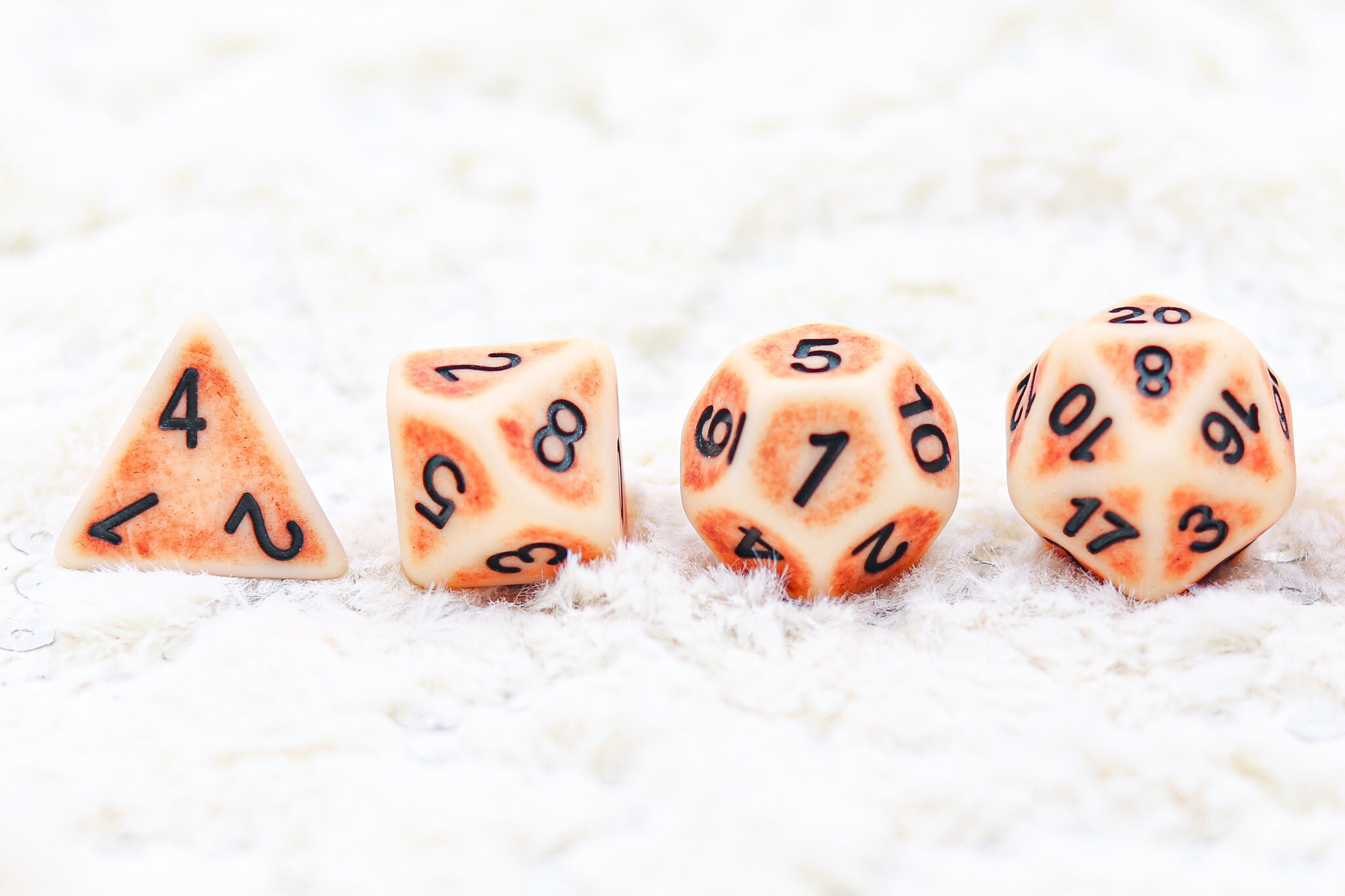 Bone of Skeleton Dnd Dice Set for Dungeons and Dragons D&D | Etsy