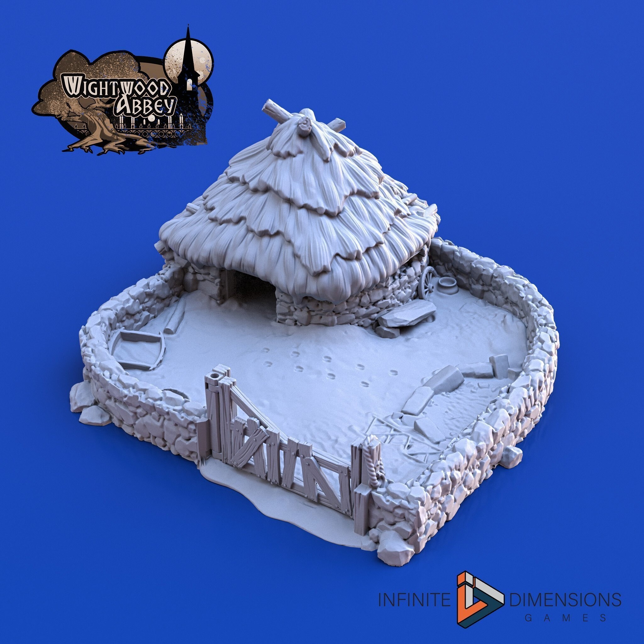 Wightwood Abbey Medieval Farming Set Dnd Miniature Terrain | Dungeons ...