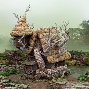 Gloaming Swamp Wizards Hut Dnd Miniature Terrain, Dungeons and Dragons ...