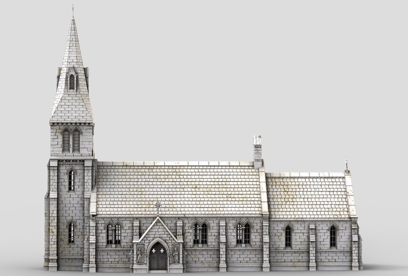 Medieval Church Dnd Miniature Terrain for Dungeons and - Etsy