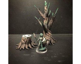 Dnd Large Size Oak Tree Miniature Forest Farm Village Scatter - Etsy