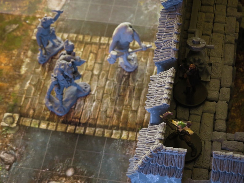 15mm 28mm 32mm Dnd Miniature Terrain City Walls and Gates - Etsy