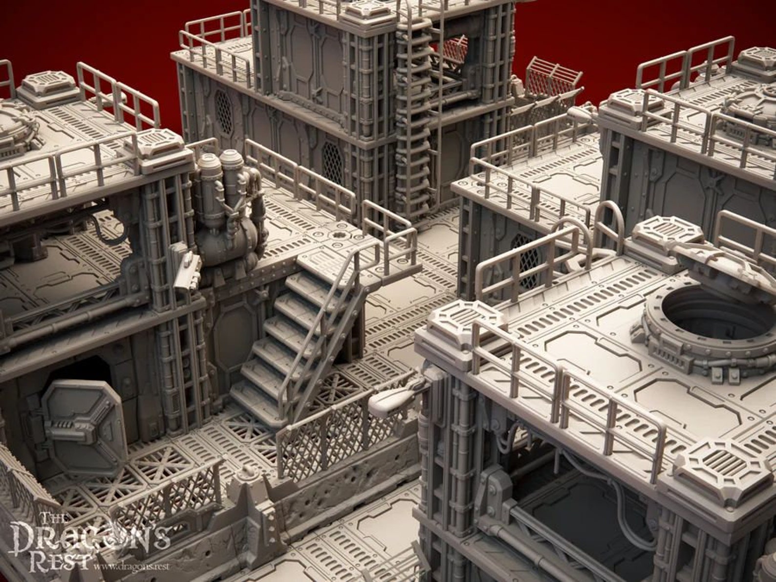 Precinct Umbra Building 40k Terrain for Sci Fi, Star Wars Legion, Kill ...