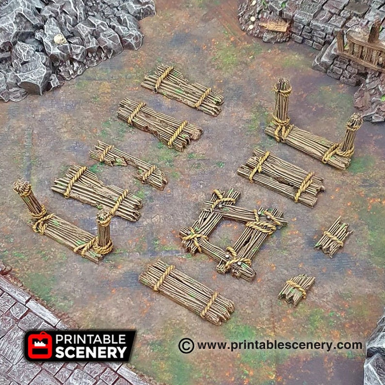 Shadowfey Ruined Rope Bridge Dnd Miniature Terrain for - Etsy