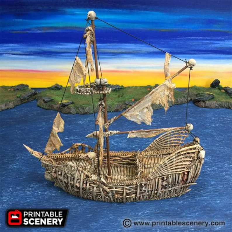Dnd Terrain Undead Fluyt Pirate Ship Necromancer - Dwarves, Elves and ...